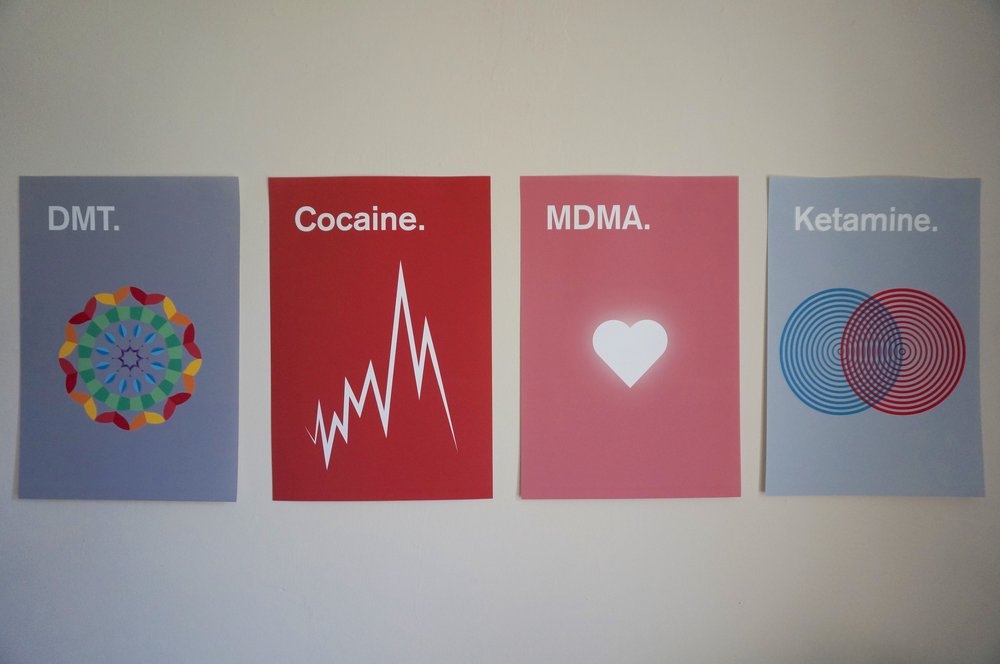 This is Your Brain on Drugs - Minimalist Drug Posters