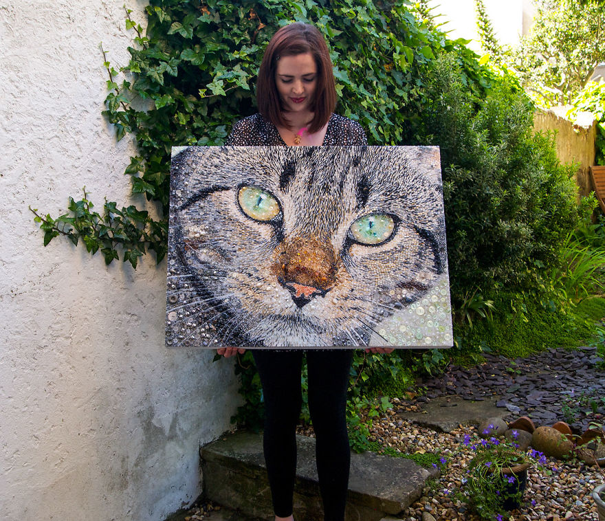 Artist Creates Astonishing Animal Portraits with 1000s of Found Objects ...