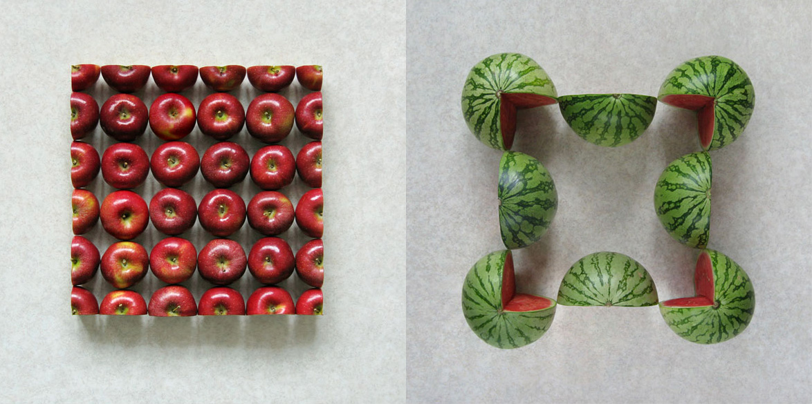 This Geometric Fruit and Vegetables Art is a Visual Treat for The Eyes ...