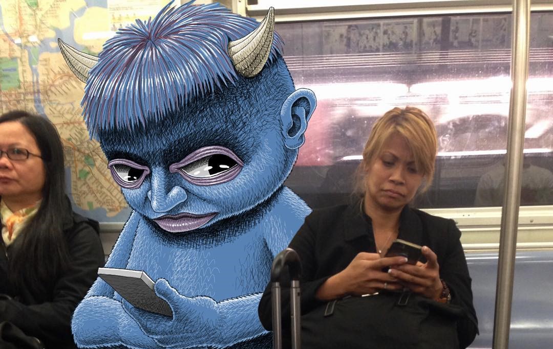Artist Reveals The Monsters Living in New York Subways - Joyenergizer